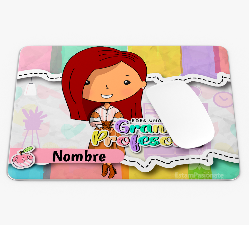 Mouse Pad Personalizado Profesora – Estampasiónate