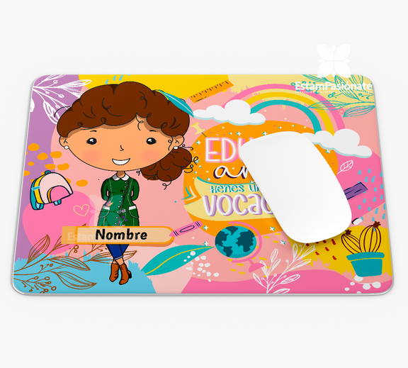 Mouse Pad Personalizado Educadora de Párvulos – Estampasiónate